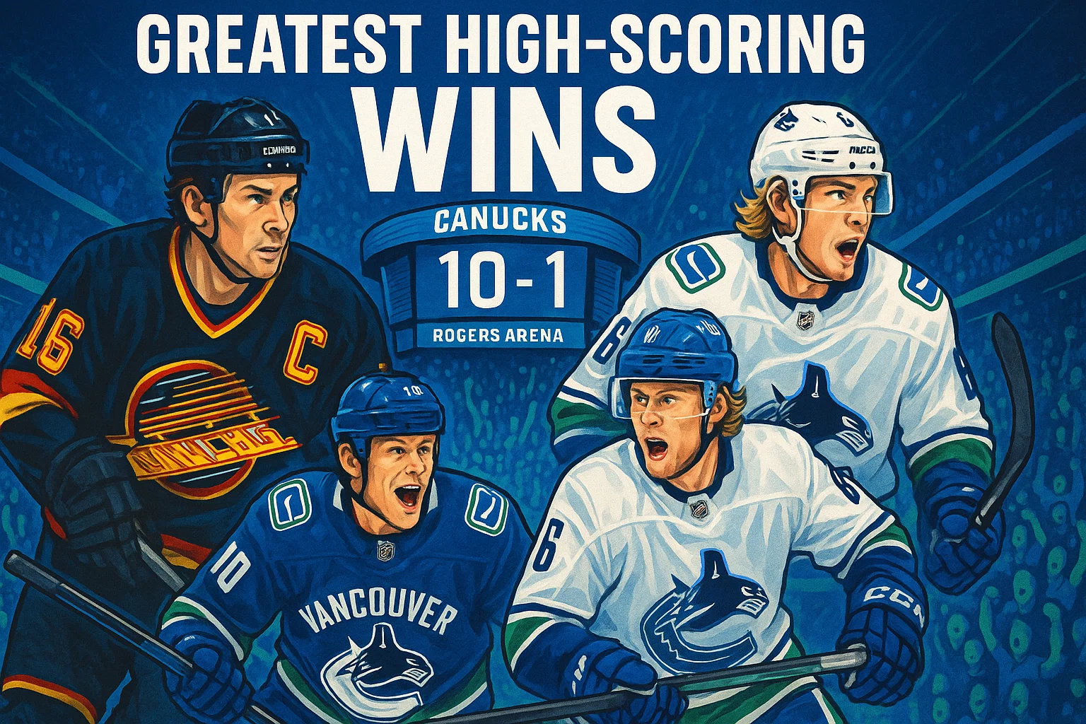 Top 10 Highest-Scoring Wins in Vancouver Canucks History
